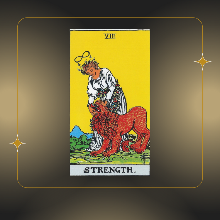 Card No: VIII. The Strength – TEVADA Tarot