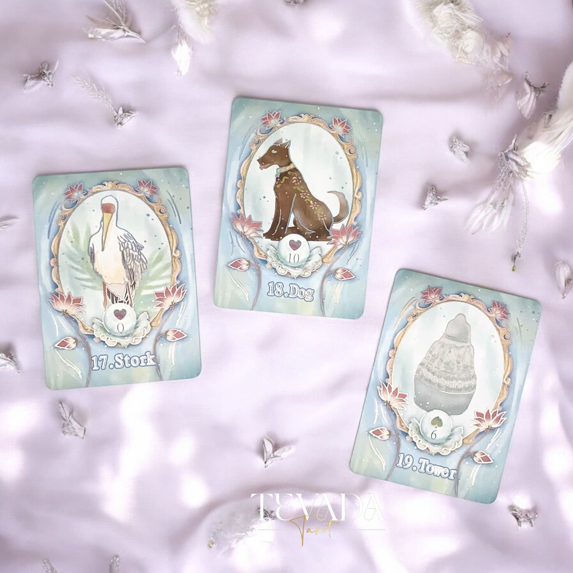 Lotus Path Lenormand Deck | TEVADA Tarot