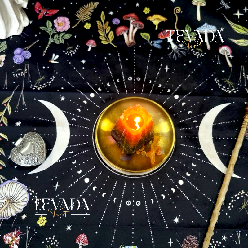 The Triple Moon Tarot Bag & Altar Cloth | TEVADA Tarot